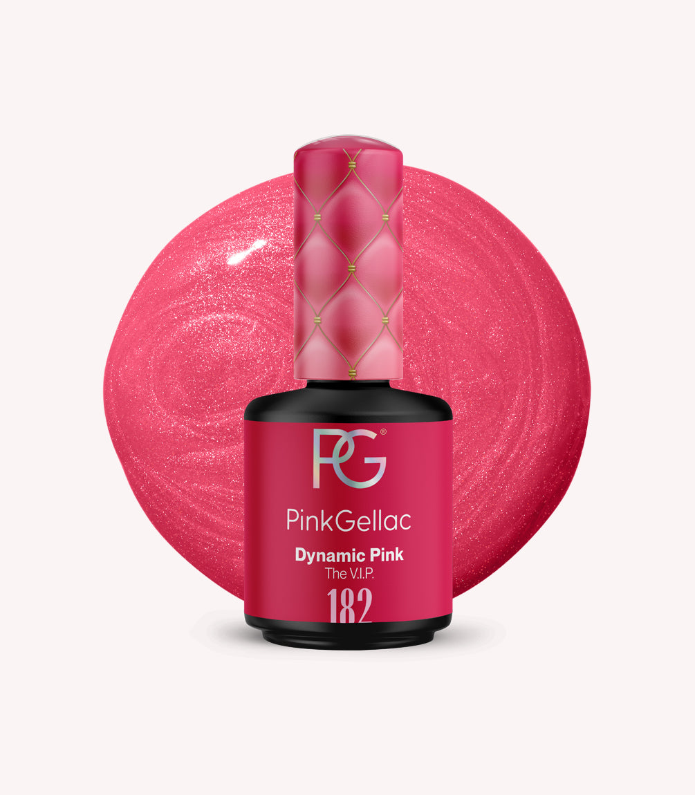 182 Dynamic Pink - Pink Gel Polish - Pink Gellac