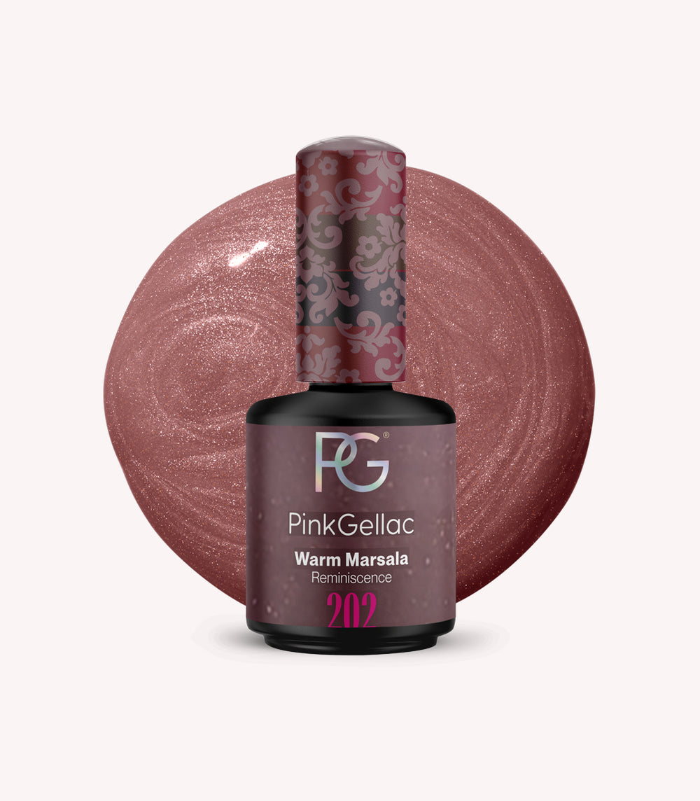 202 Warm Marsala - Brown Gel Polish - Pink Gellac