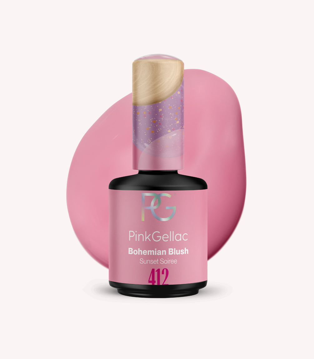 412 Bohemian Pink - Roze Gellak - Pink Gellac