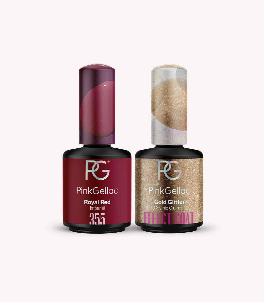 Effect Coat Set Gold Glitter | Effect Coats | Pink Gellac