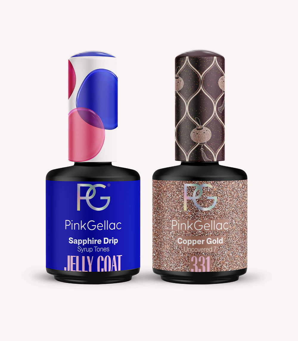 Jelly Coat Set Sapphire Drip | Jelly Coats | Pink Gellac