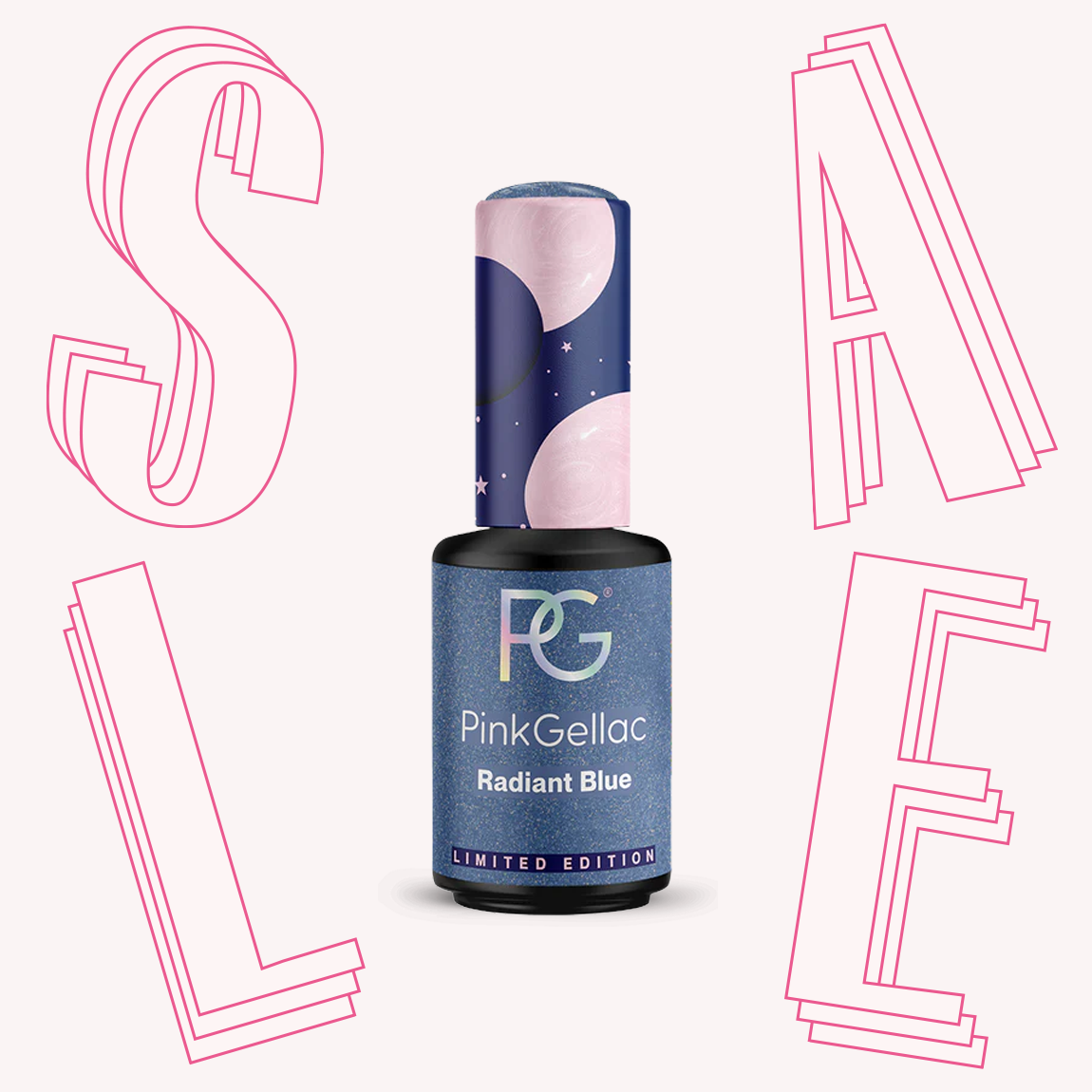 Radiant Blue | Vernis semi-permanent bleu | Pink Gellac